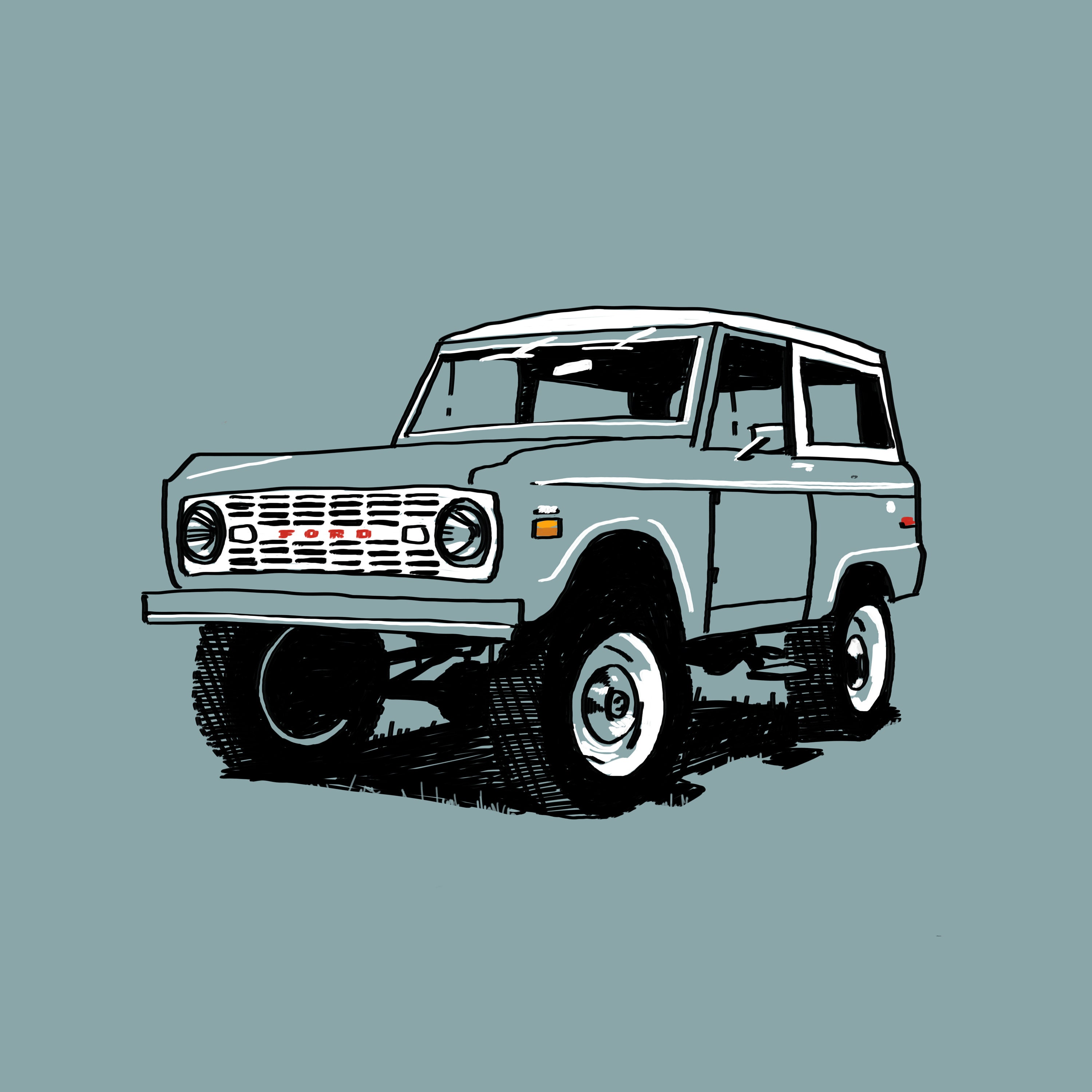 1970 Ford Bronco - Printable Art - Etsy