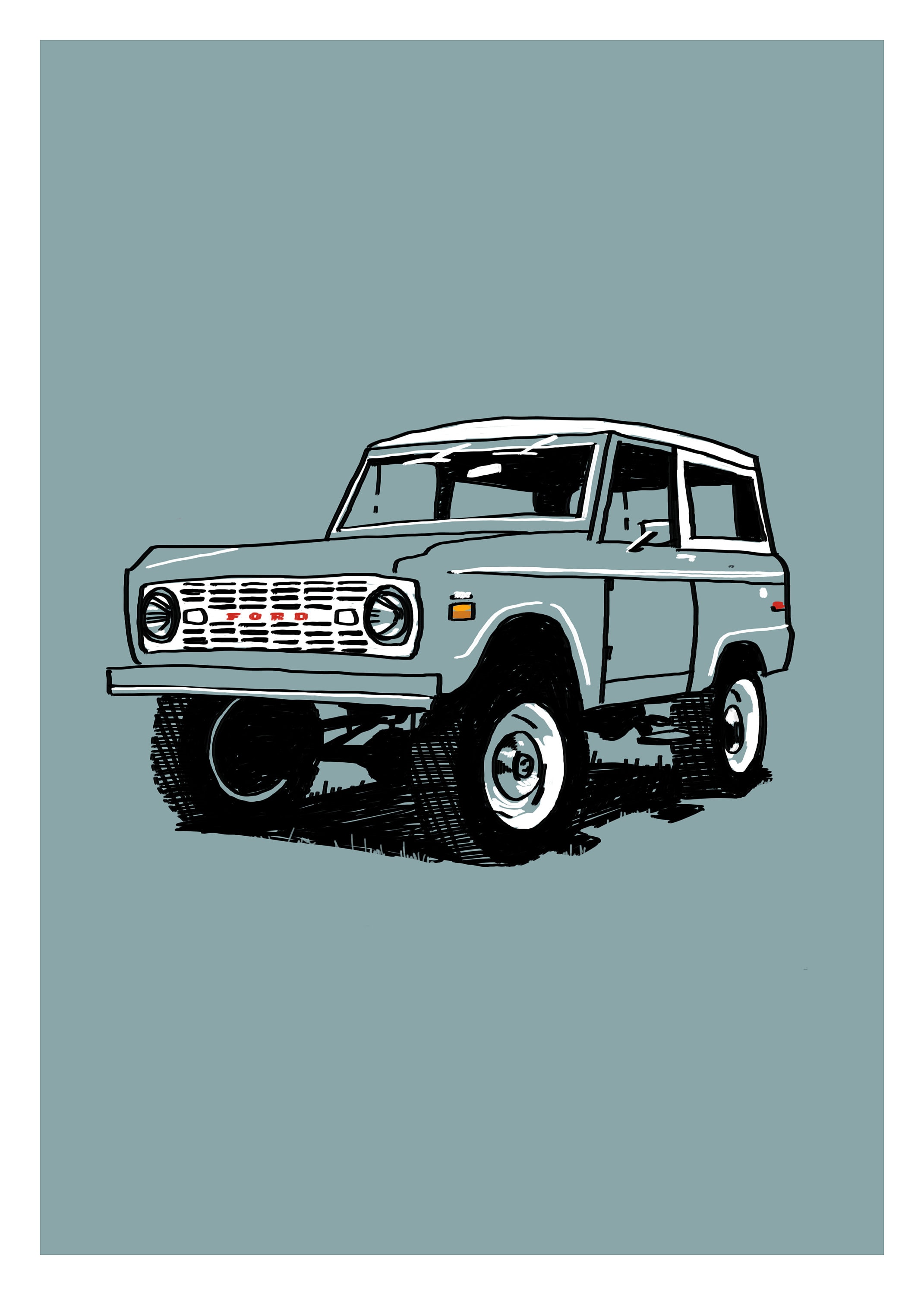 1970 Ford Bronco - Printable Art - Etsy
