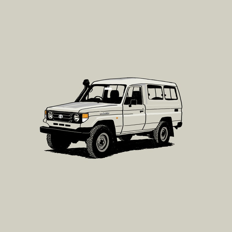 Land Cruiser Drawing - Etsy Australia