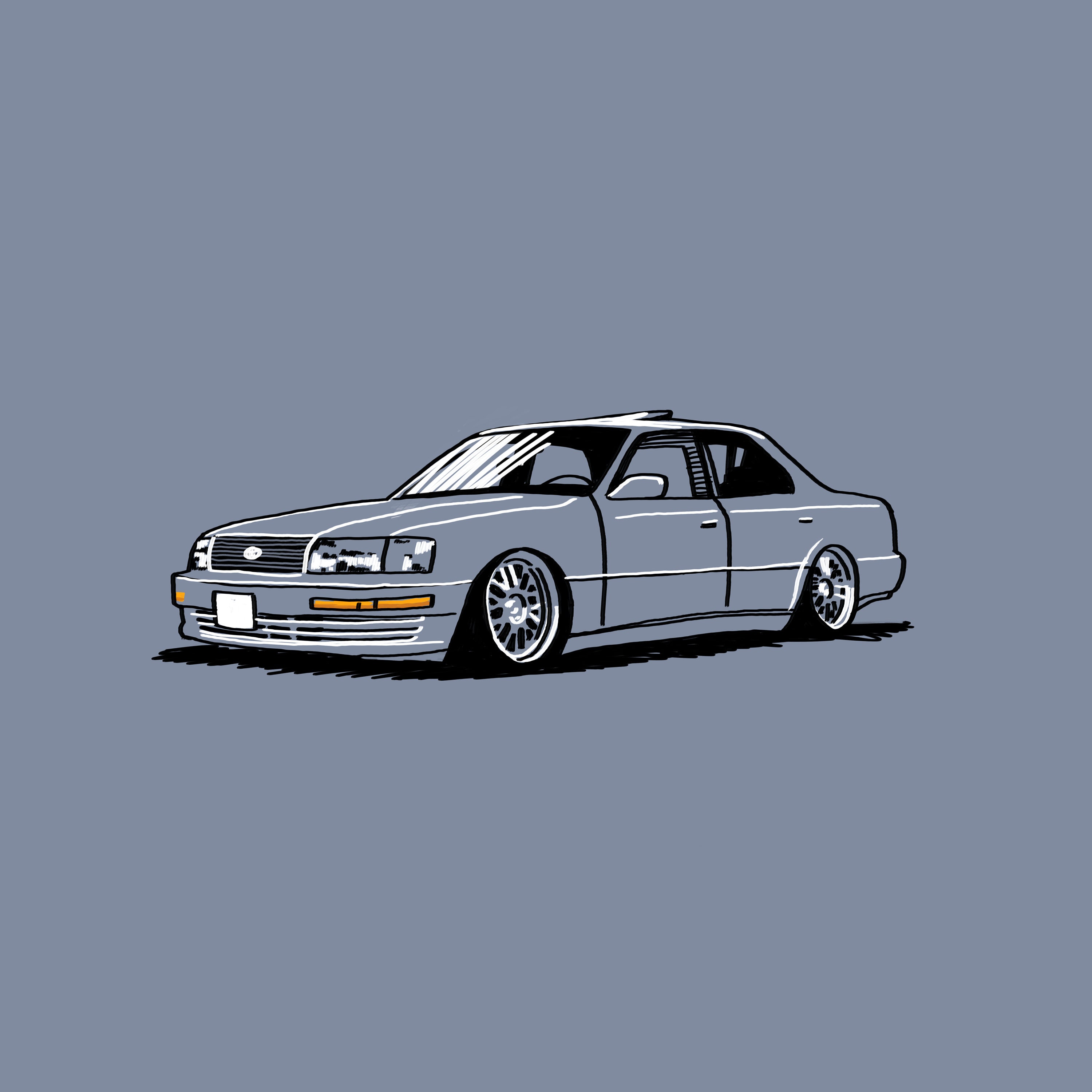 1995 Lexus LS400 - Printable Art - Etsy