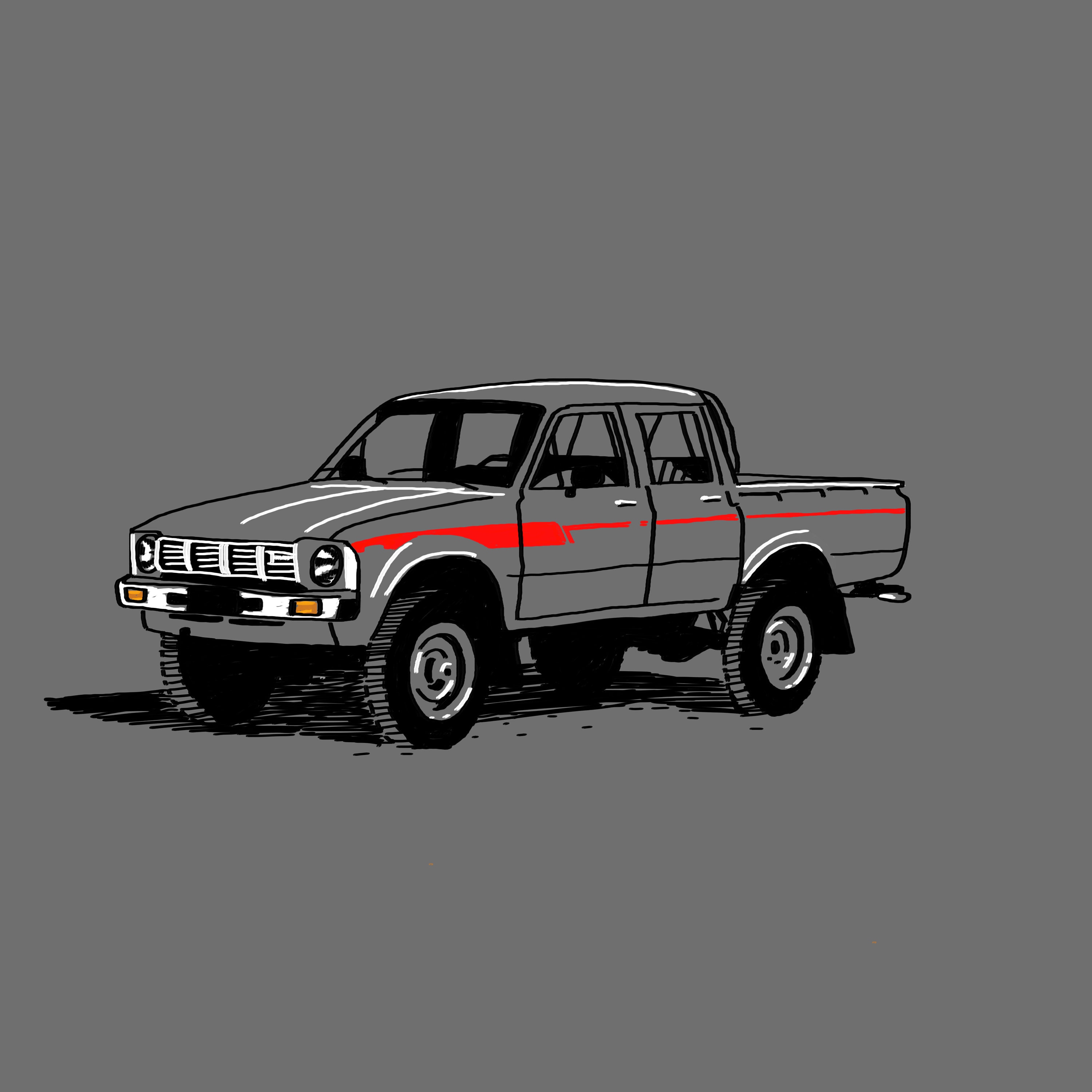 1981 Toyota Hilux - Printable Art - Etsy