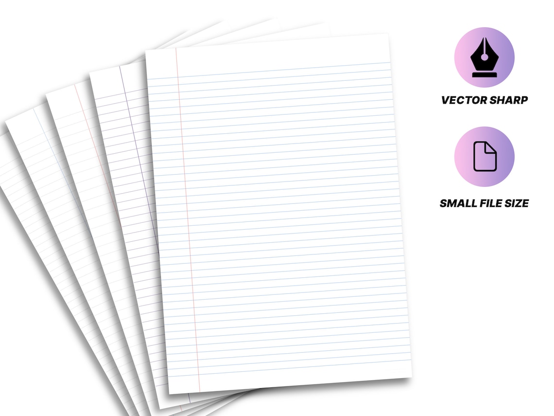 Essentials Ruled Line Digital Paper Templates | Goodnotes, Notability ...