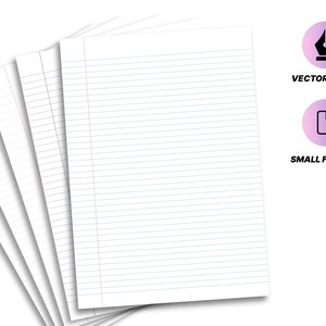 Essentials Ruled Line Digital Paper Templates | Goodnotes, Notability ...