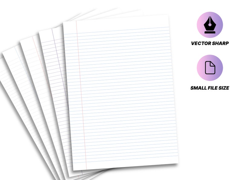 Essentials Ruled Line Digital Paper Templates | Goodnotes, Notability ...