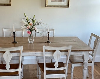 French Cottage Table,french Farmhouse Table, Harvest Dining Table ...