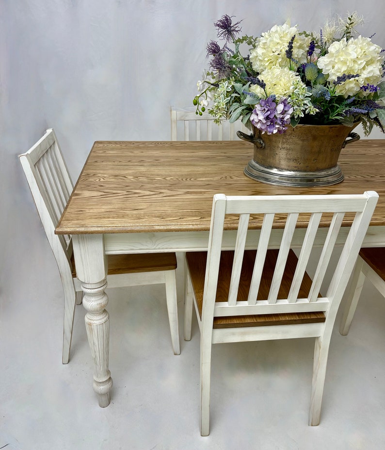 Chair,french Chic,modern Farmhouse Chair, Solid Hardwood,dining Kitchen ...