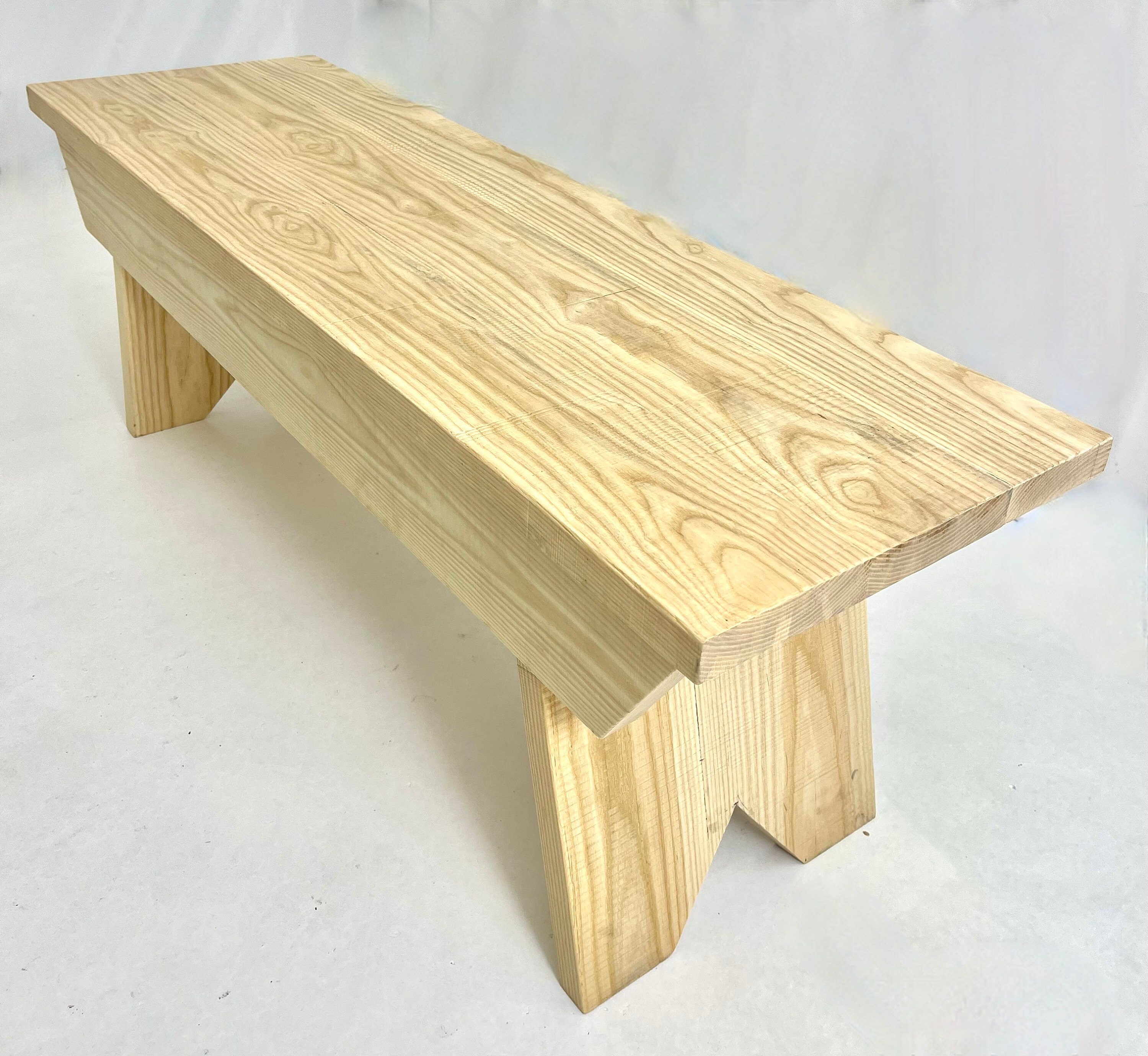 Bench, Rustic Chic, Modern Farmhouse Bench, Solid Hardwood, Kitchen ...