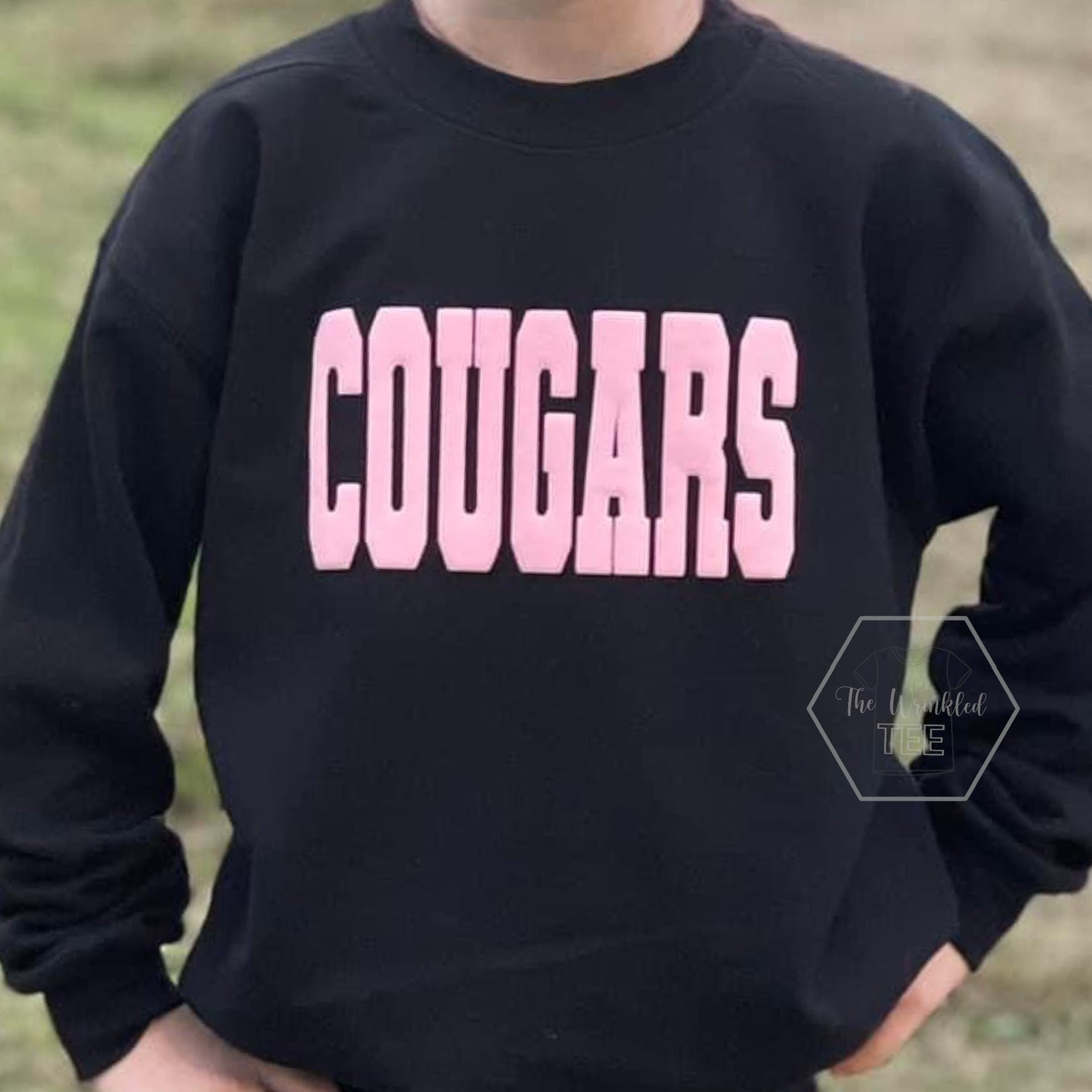 Puff Sweatshirts | Custom Sweatshirt | School Mascot | 3D Puffy Vinyl ...