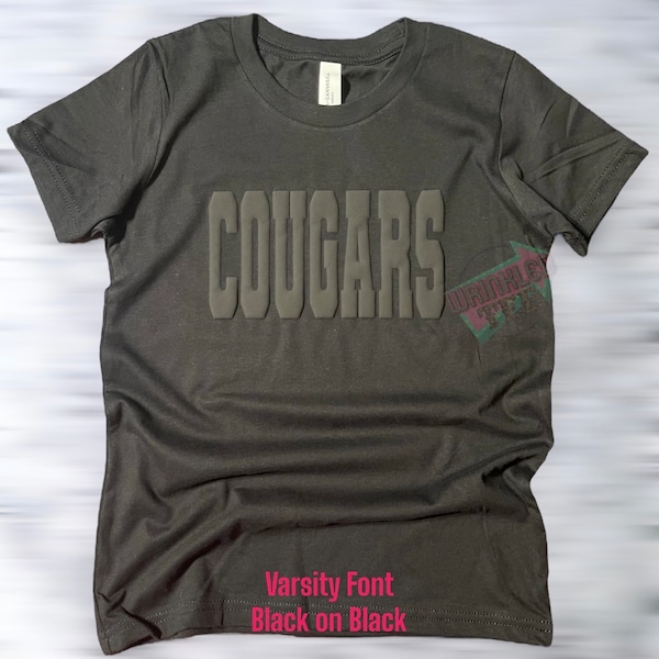 Custom Puffy Letter Tshirt - Etsy