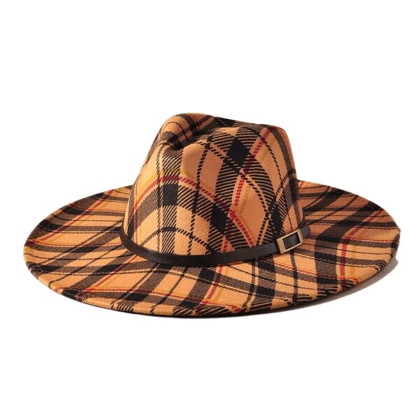 Plaid Fedora - Etsy