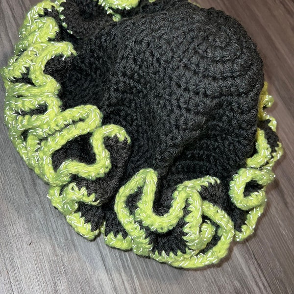 Crochet Ruffle Hat - Etsy