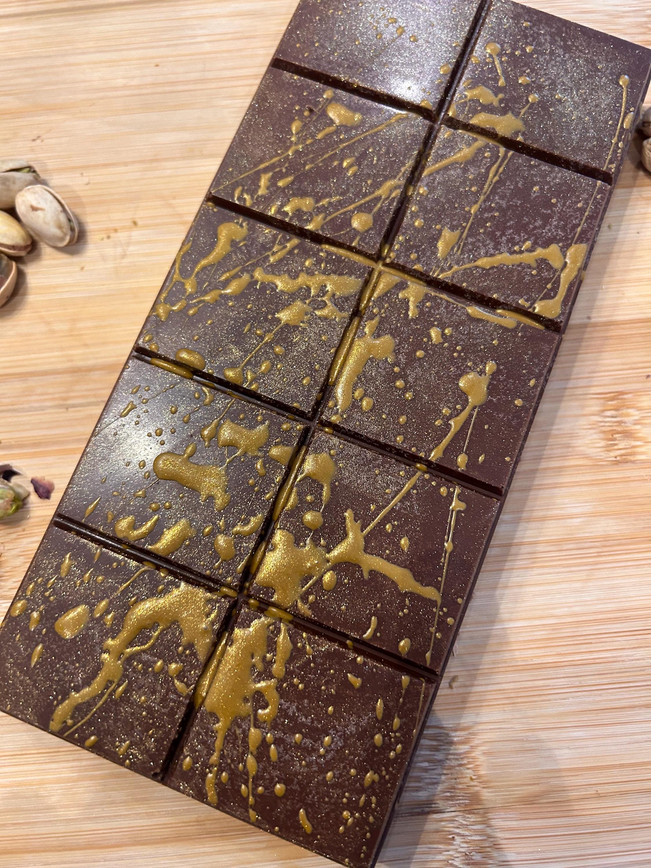 550g XL Viral Dubai Chocolate Bar Kunafa Pistachio Chocolate Bar, White ...