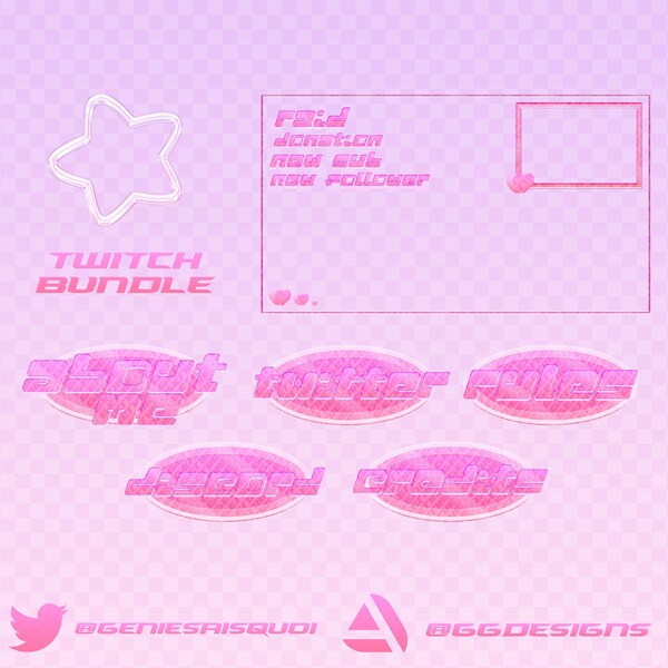 Y2k Twitch Overlay - Etsy