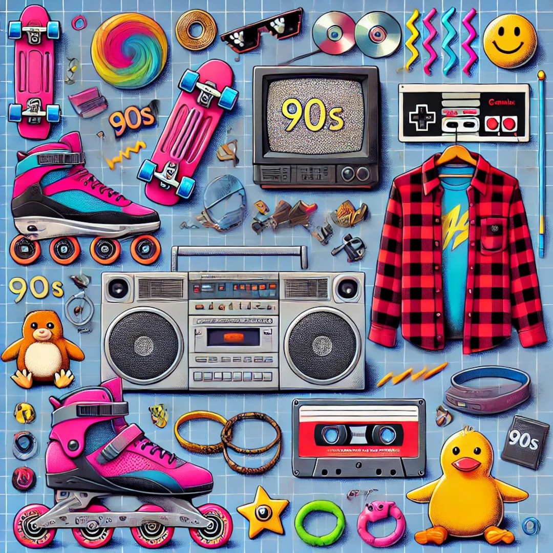 90s Nostalgia Digital Download Retro 90s Art Printable 90s Memorabilia ...