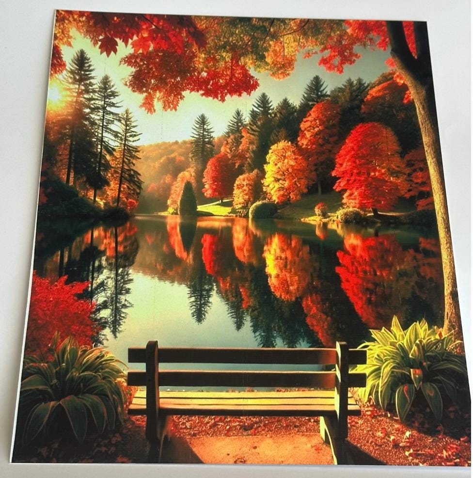 Serene Autumn Lake Scene Digital Download - Etsy