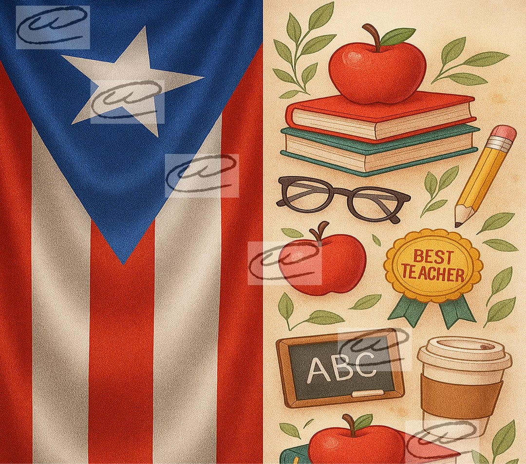 Puerto Rican Teacher Sublimation - Etsy