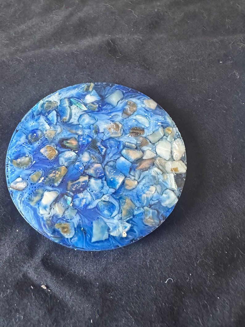 Handcrafted Resin Ocean Theme Coasters With Holder - Set of 4 - Etsy