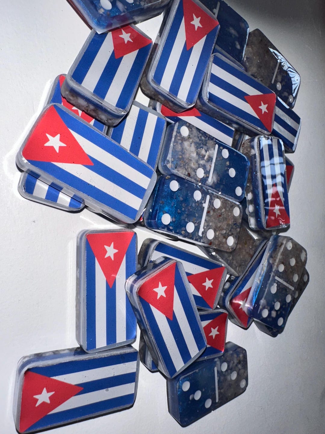 Custom Cuban Flag Resin Dominoes Set - Unique Handmade Dominoes - Etsy