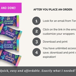 Roller Skate Birthday Party Favor, Neon Glow Personalized Rice Krispies ...