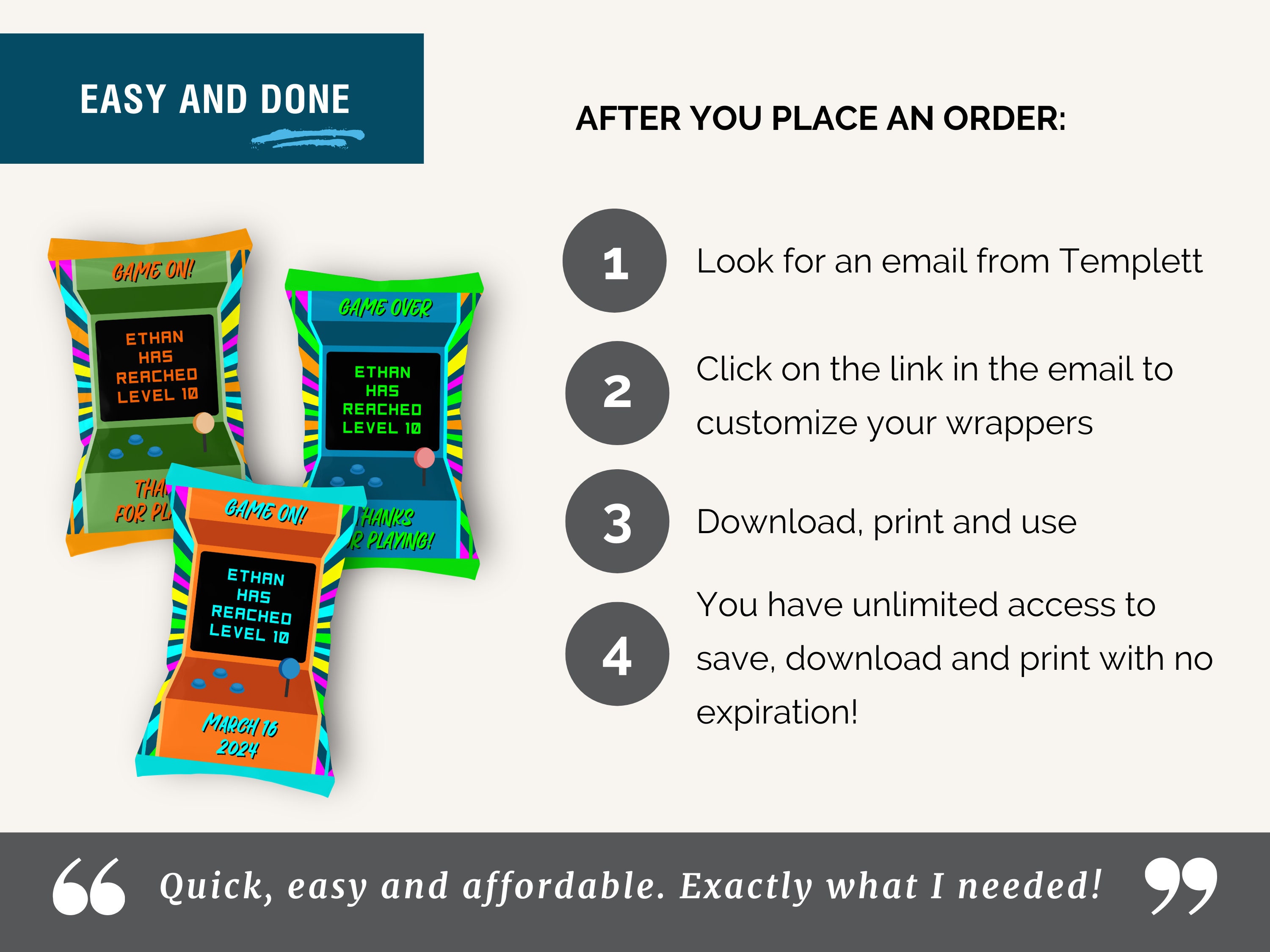 Gaming Chip Bag Wrapper for Birthday Party Favor, Neon Glow Retro Video ...