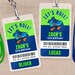 VIP Birthday Party Pass for Skating, Neon Glow Editable All Access ...