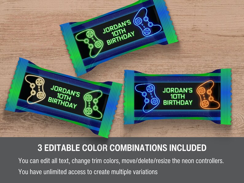 Video Game Themed Party Favors for Game Truck or Arcade Birthday, DIY ...