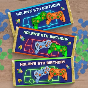 Video Game Themed Party Favors for Game Truck Birthday, Personalized ...