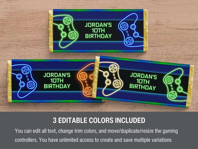 Video Game Themed Party Favors for Game Truck or Arcade Birthday ...