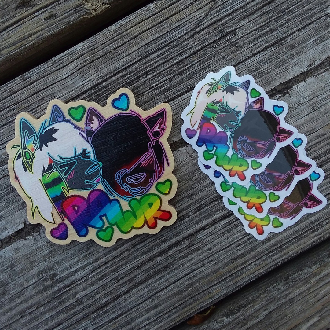 Scene / Emo Furry OTP Pin & Stickers - Etsy