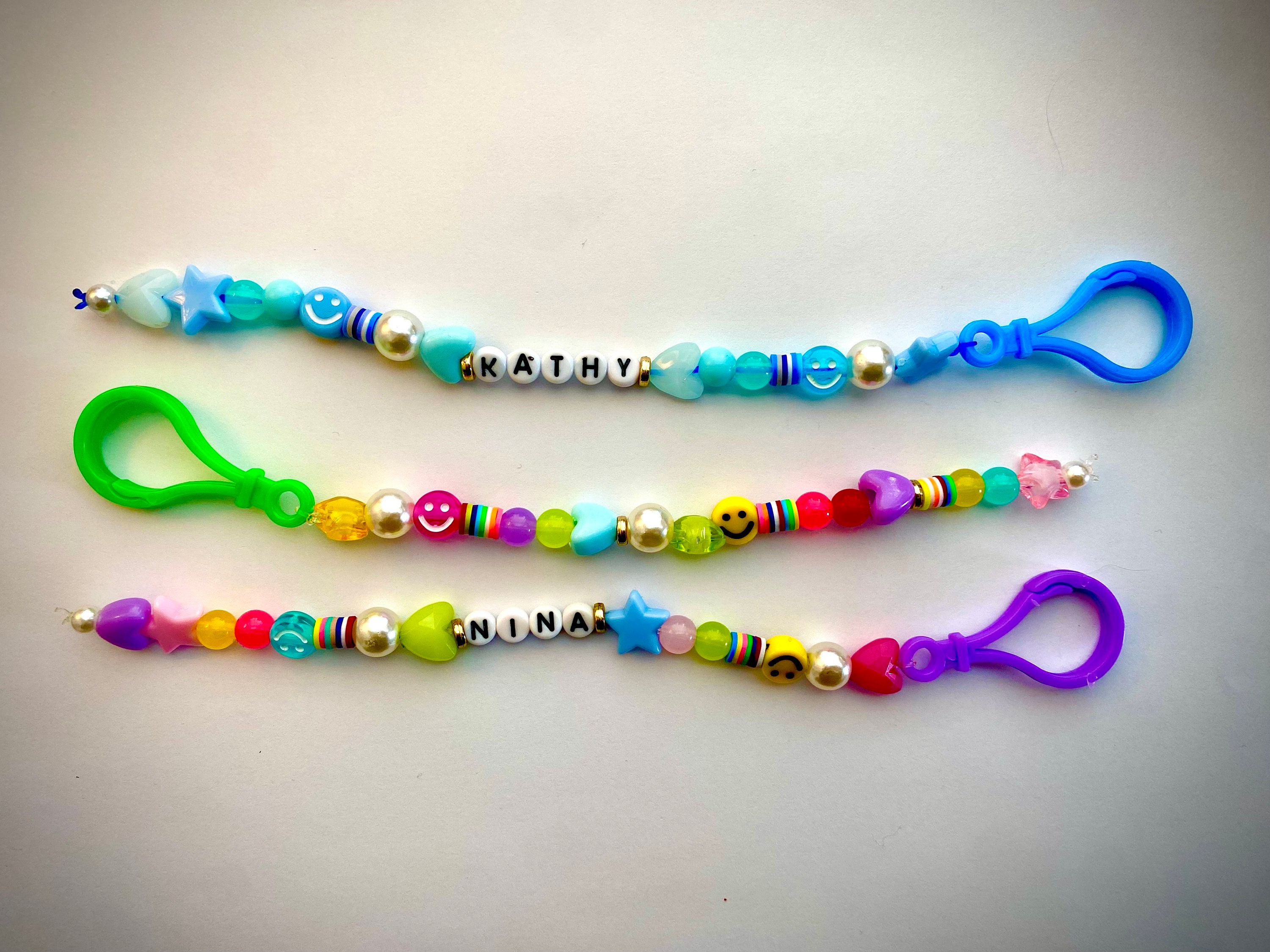Custom Beaded Keychains - Etsy