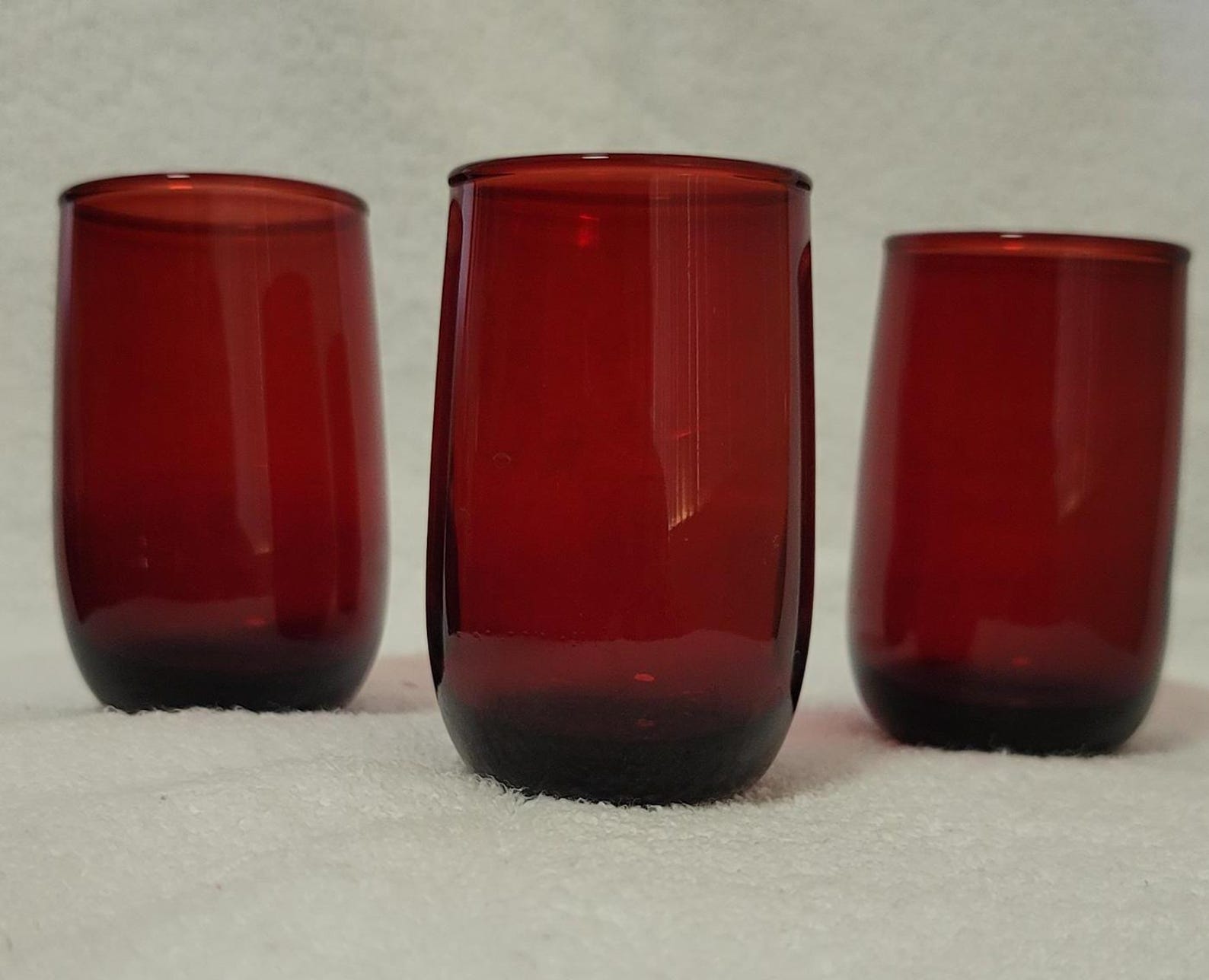 Royal Ruby Red 12 Piece Vintage Drinkware by Anchor Hocking - Etsy