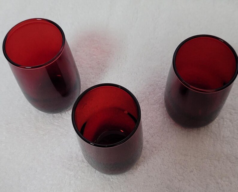 Royal Ruby Red 12 Piece Vintage Drinkware by Anchor Hocking - Etsy