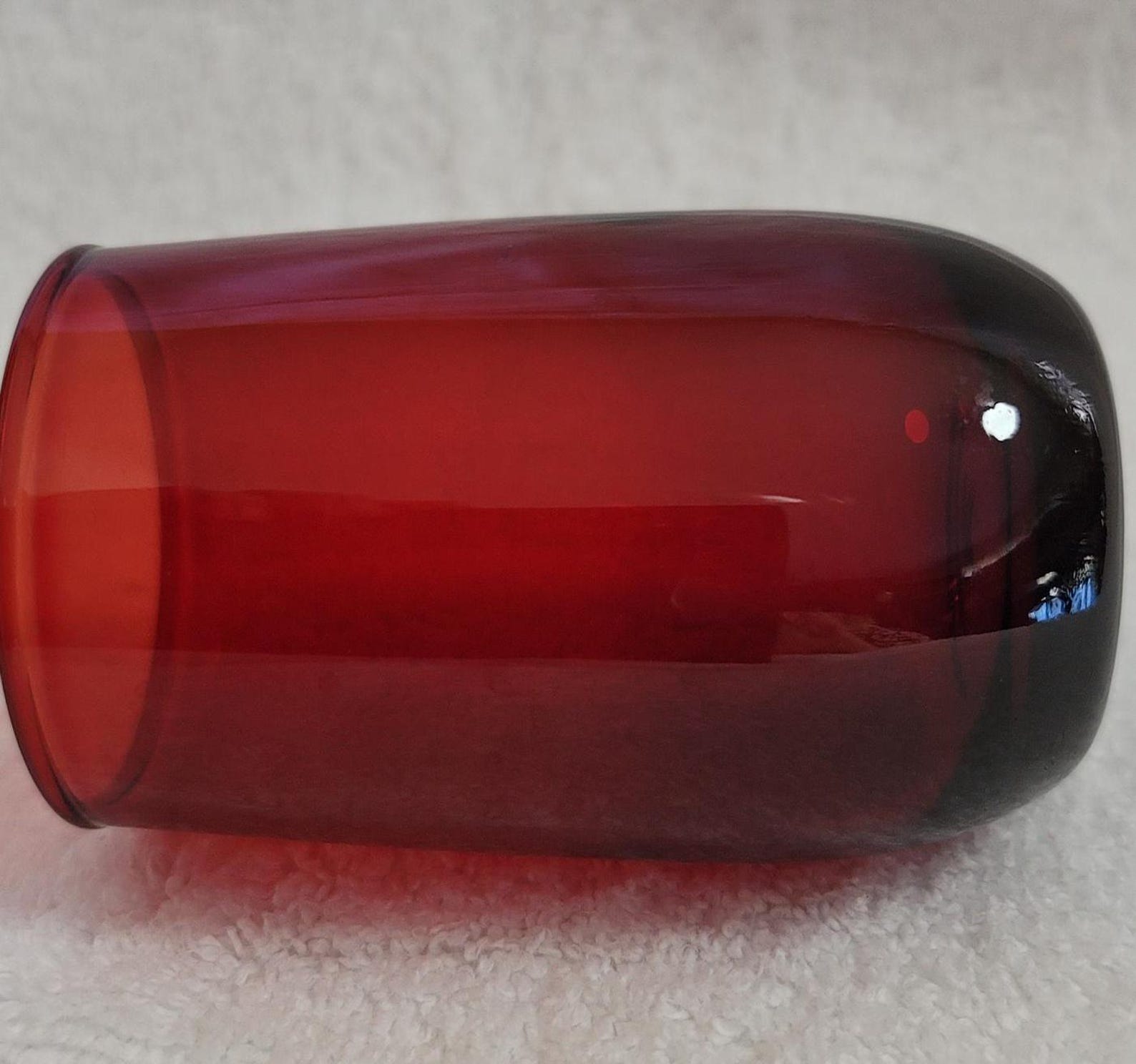 Royal Ruby Red 12 Piece Vintage Drinkware by Anchor Hocking - Etsy