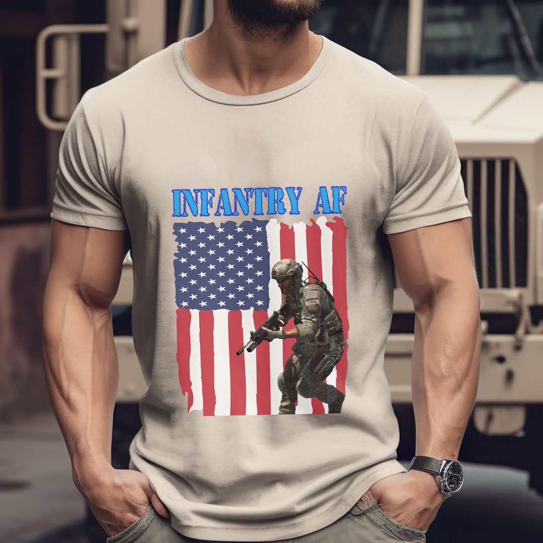Infantry AF T-shirt: Patriotic US Military Pride Tee - Etsy