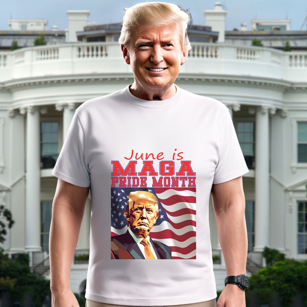MAGA Pride Month Trump T-shirt: Patriotic USA Pride Tee - Etsy