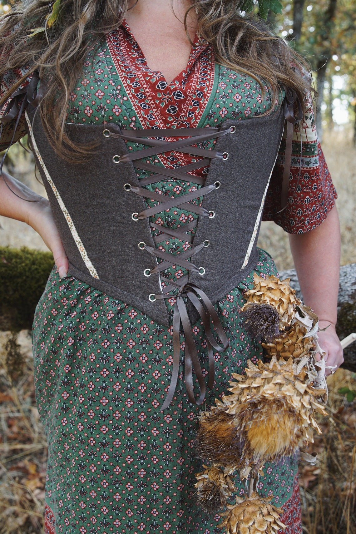 Oak Leaf Stays - Corset Top, Size Large - Etsy