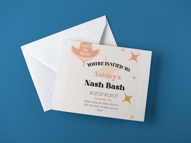 Bachelorette Party Invitation Instant Digital Download Editable