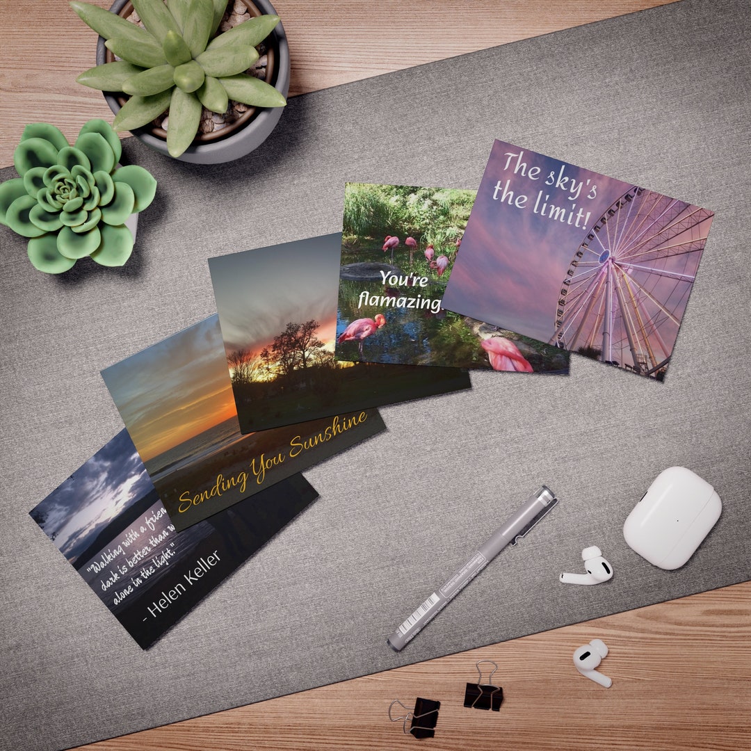 5 Pack Multi-design Greeting Cards|assorted All Occasion Note Cards ...