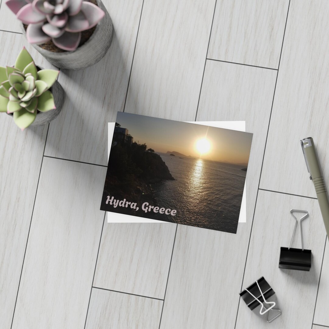 Postcard Bundle, Hydra Greek Island Travel Europe Vacation, Stationery ...