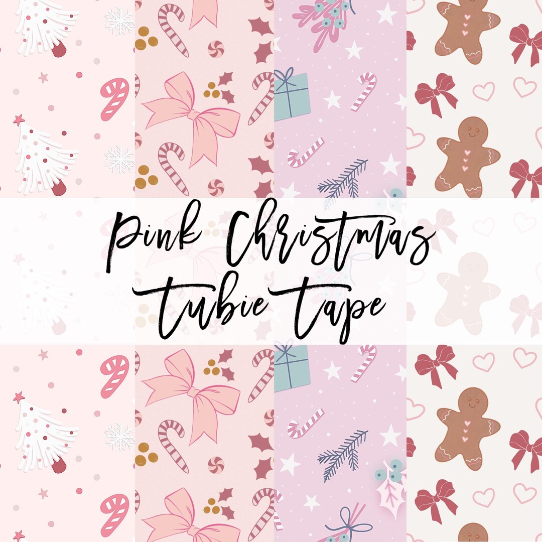 Tubie Tape - Pink Christmas | Feeding Tube | Central Line | Oxygen ...