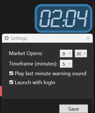 Candle Bar Timer Widget - Etsy