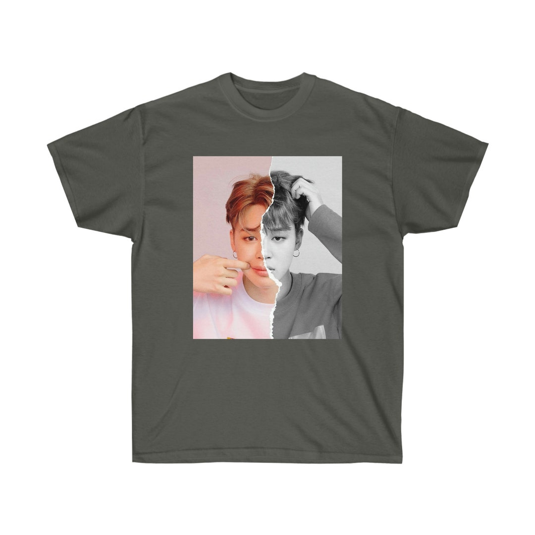 BTS Jimin Split Face Graphic Tee Jimin Tee Jimin T-shirt - Etsy