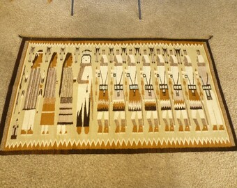 Navajo Yei Rug - Etsy
