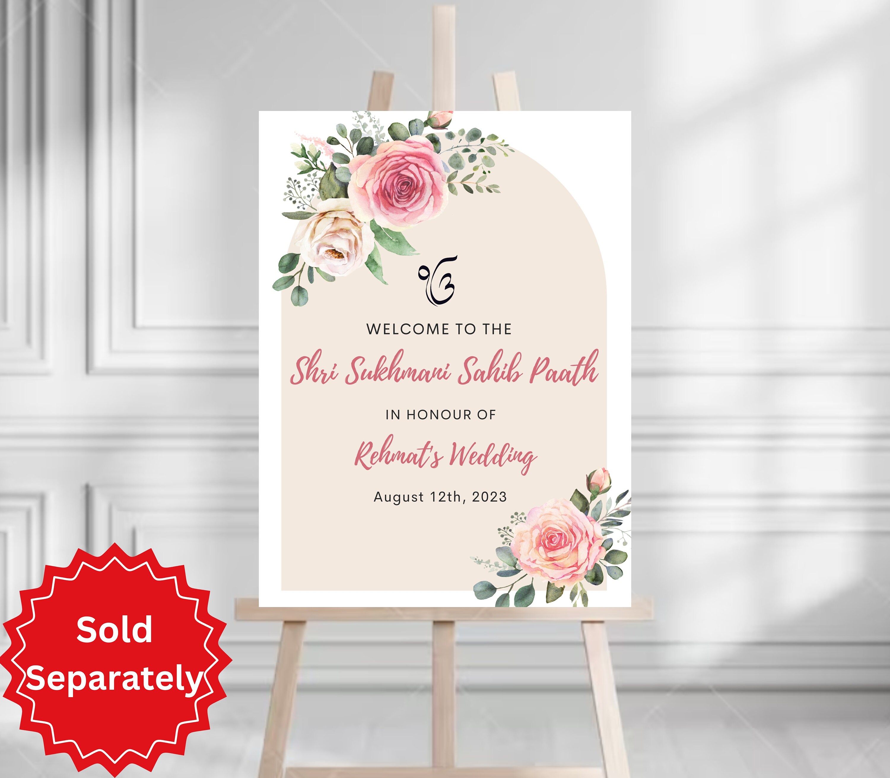 Editable Sukhmani Sahib Path Welcome Sign Akhand Path Sign - Etsy