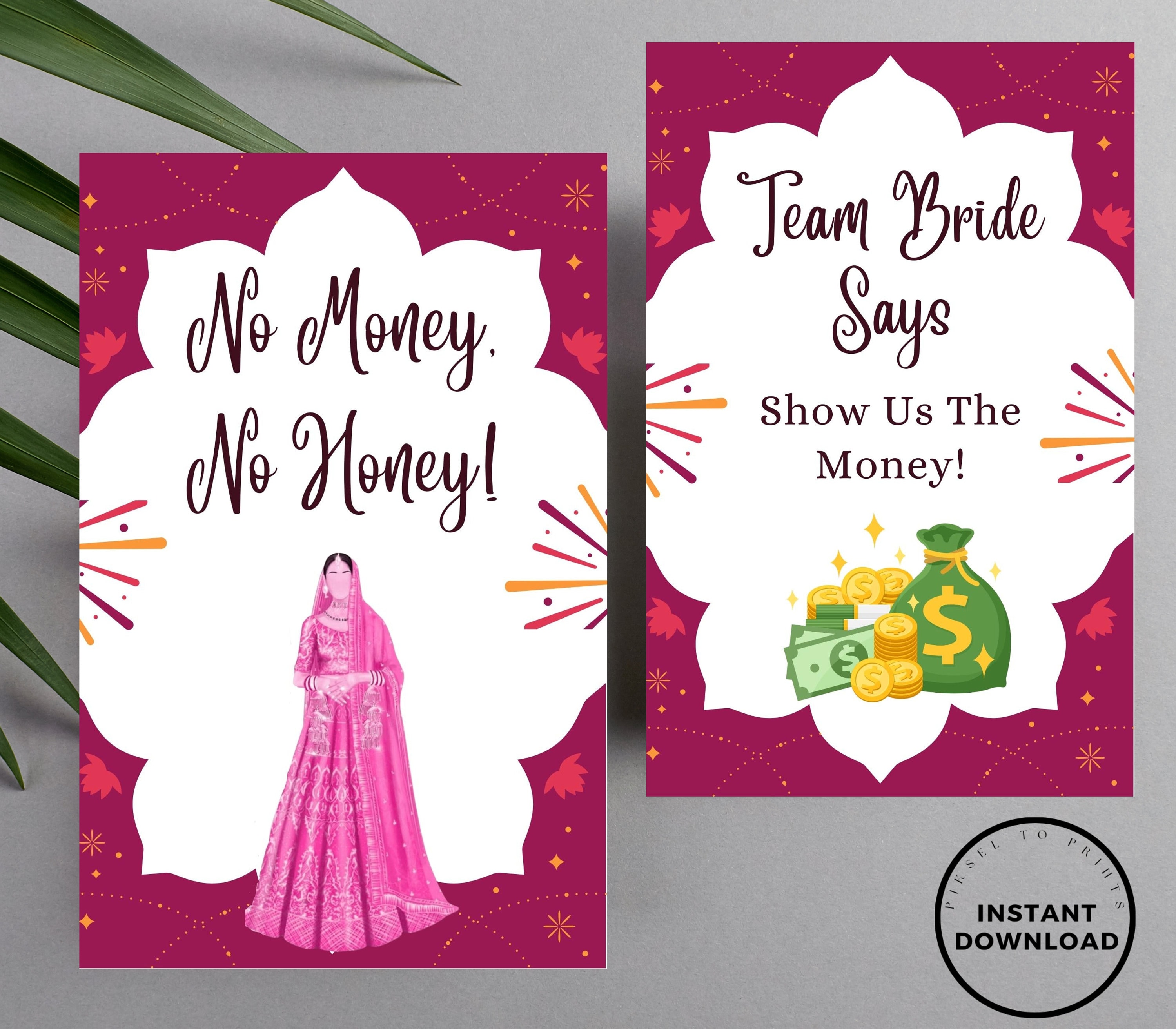 Doli Sign Bundle Ribbon Ceremony Sign Bridal Party Signage No Entry ...