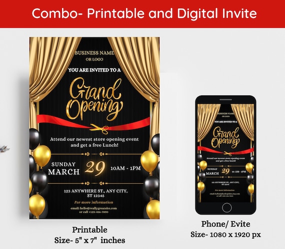 Examples Of Grand Opening Invitations
