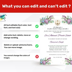 Editable Akhand Path Digital Invitation, Sehaj Path Digital Invitation ...