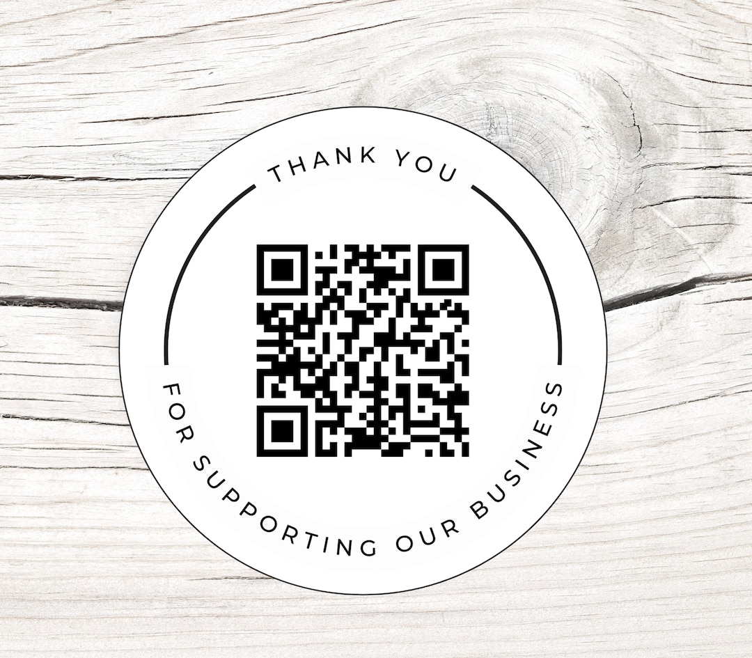 Editable QR Code Package Brand Name Sticker, Custom Text Stickers ...