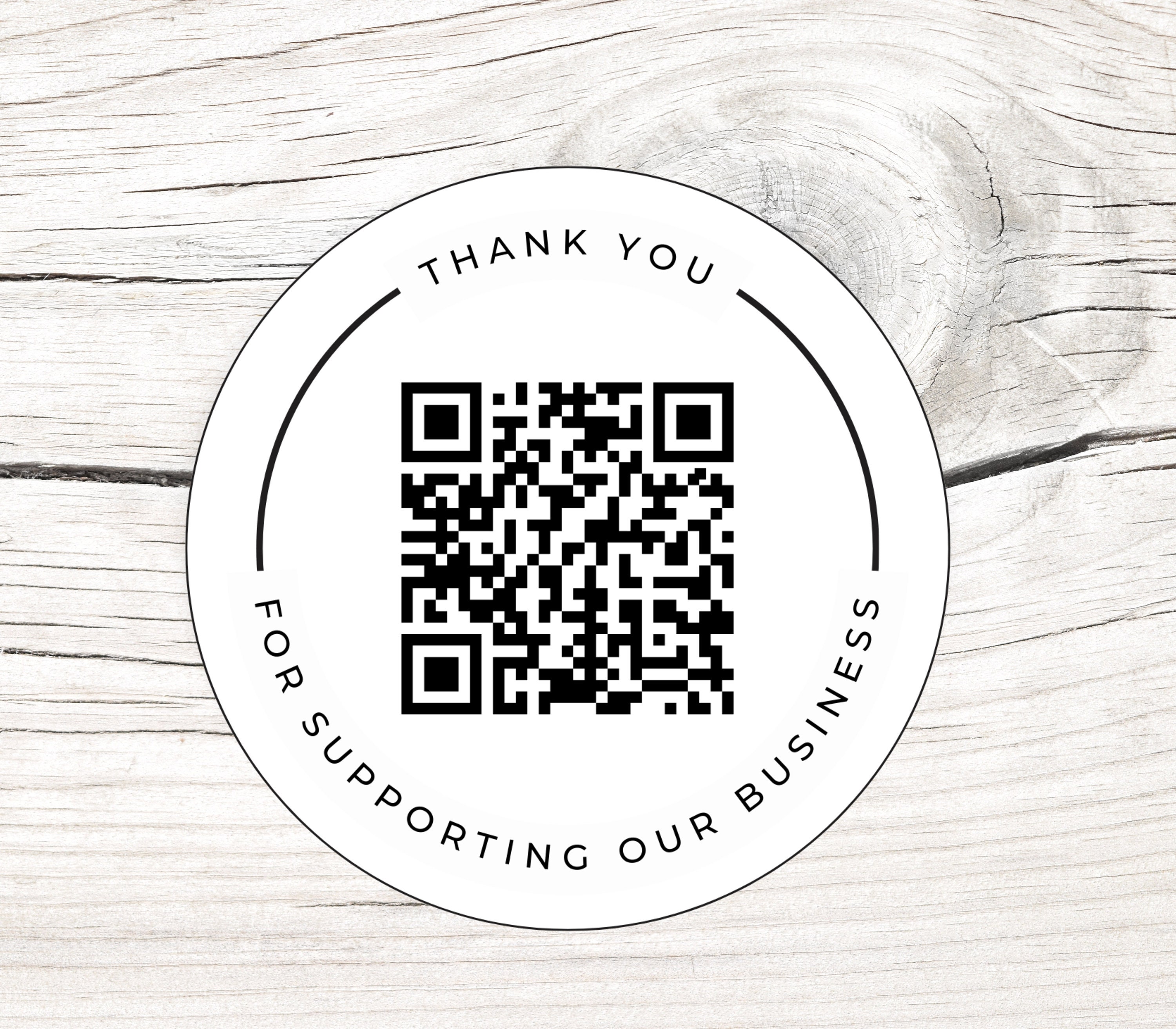 Editable QR Code Package Brand Name Sticker, Custom Text Stickers ...