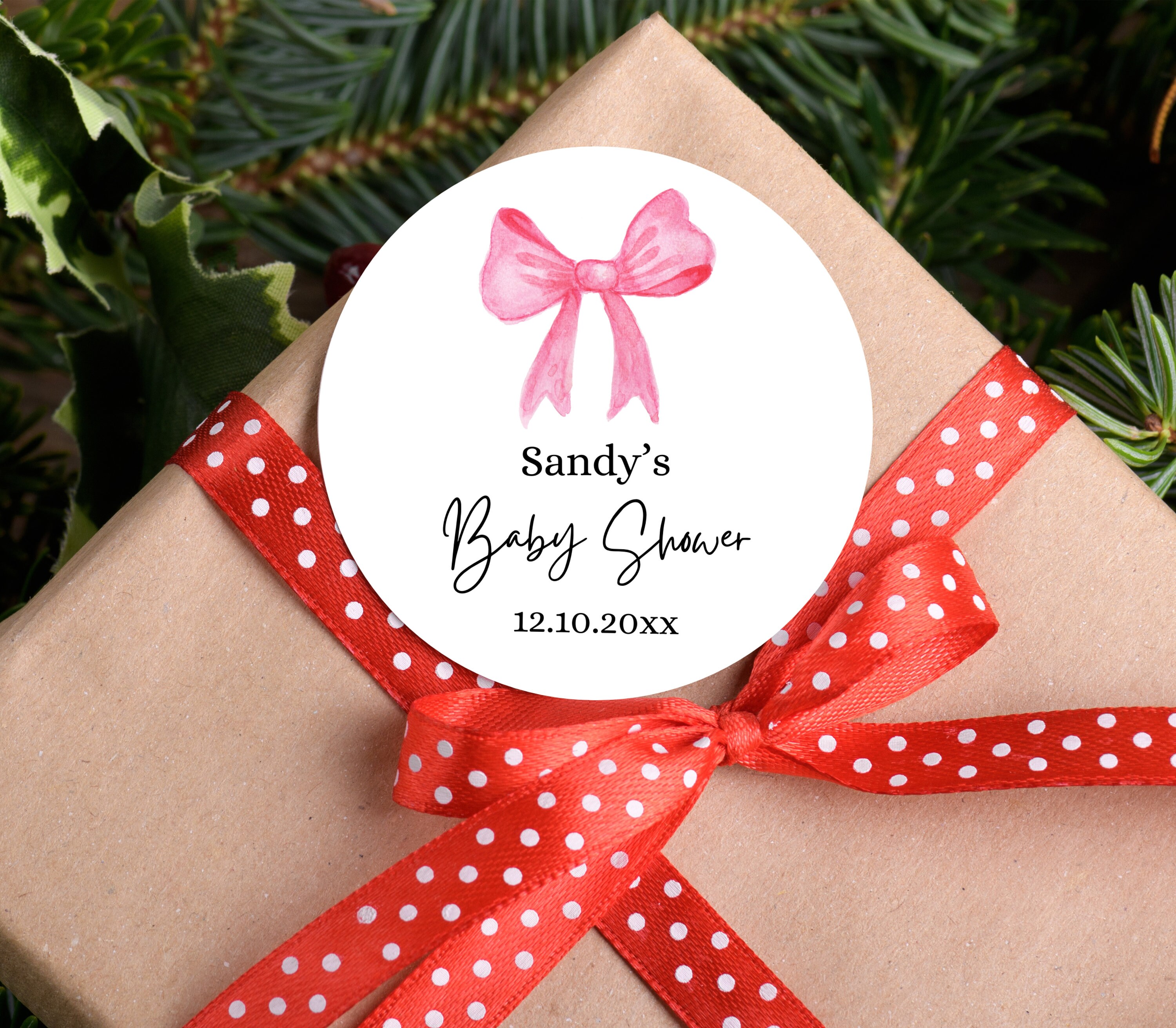 Editable Stickers Canva Template, Baby Shower Stickers, Thank You ...